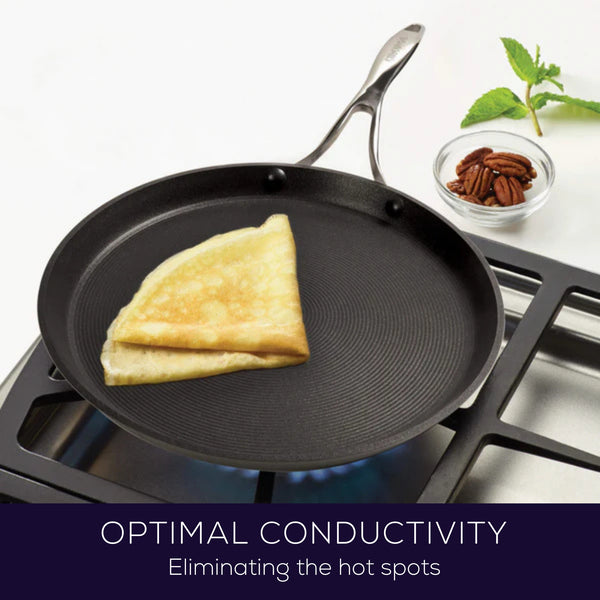 Circulon Nonstick Hard Anodised Aluminium Flat Tawa (Crepe Pan) 28cm ...