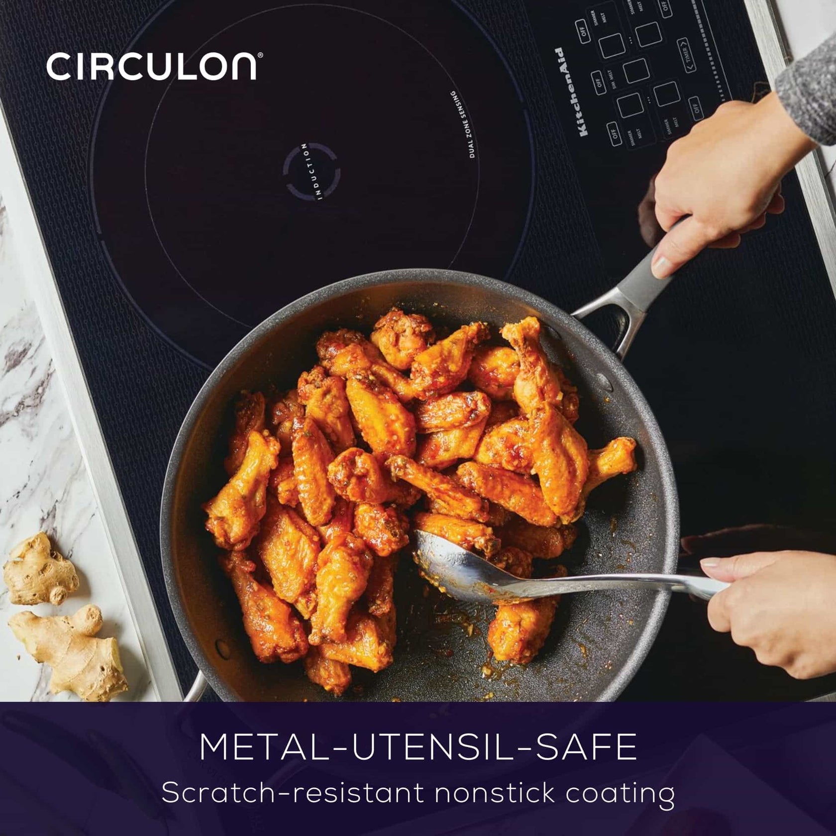 Circulon ScratchDefense A1 Nonstick Induction Covered Sauteuse 28cm/4. | Circulon Australia