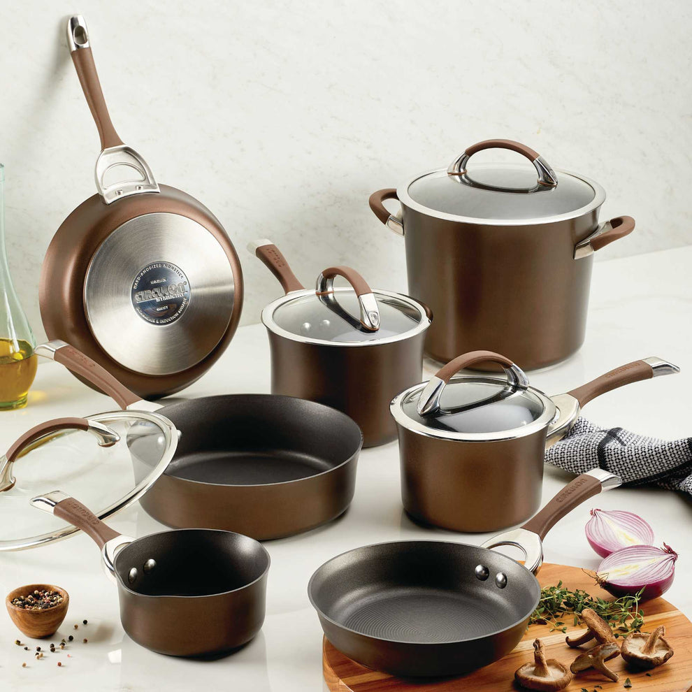 Circulon Symmetry Chocolate 11 Piece Cookware Set | Circulon Australia